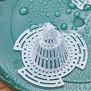 æ— 36Pcs Plastic Flower Pot Hole Mesh Pad, 2/3/4 inch Cone Shaped Plant Pot Bottom Grid Mat Plant Drainage Hole Screens for Prevent Soil Loss