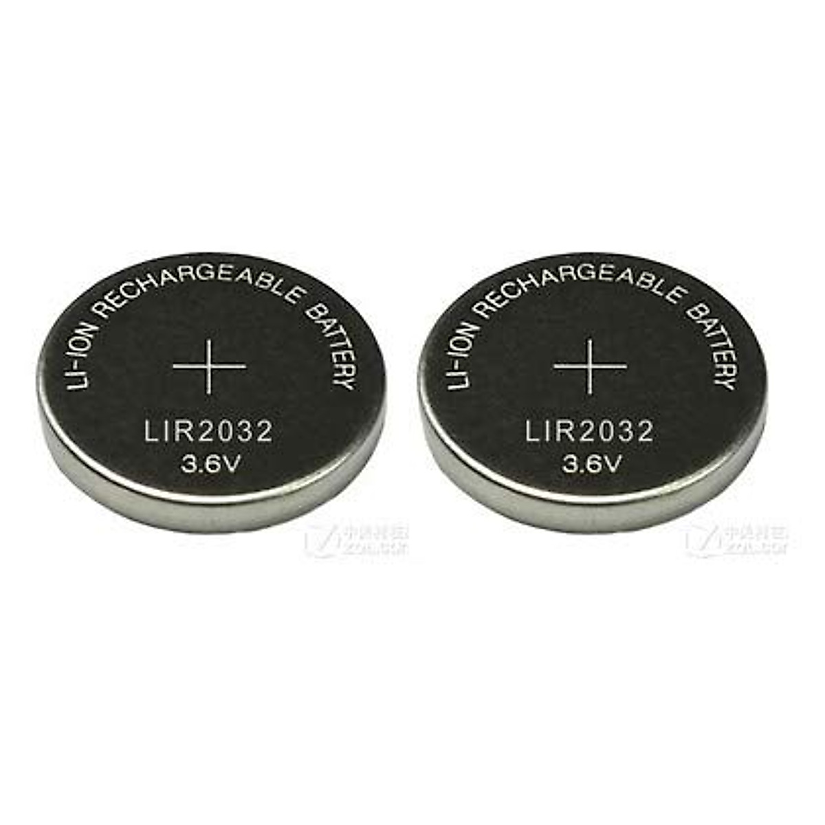 New 2 x Rechargeable LIR2032 LIR 2032 3.6V Button Cell