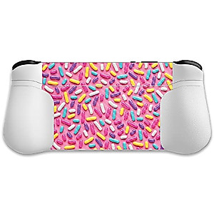 MightySkins Carbon Fiber Skin Compatible with Logitech G Cloud Gaming Handheld - Sprinkles | Protective, Durable Textured Carbon Fiber Finish | Easy to Apply | Made in The USA