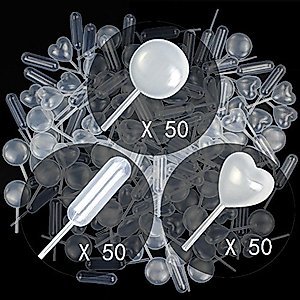 150pcs 4ml plastic droppers pipettes,Plastic Pipettes, Heart Round Rectangular Plastic Squeeze Transfer Pipettes Suitable for Chocolate, Cupcakes, Strawberries