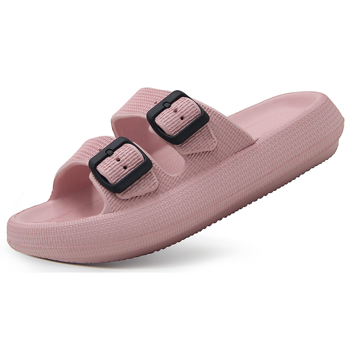 Weweya Pillow Slippers Cushioned Slides Sandals Pink Women Size 7 7.5