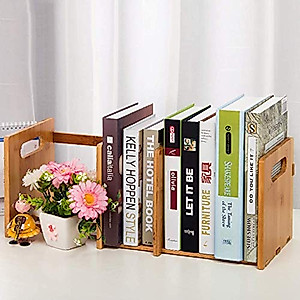 FHDGH Wooden Bookshelf Simple Bookcase Table Shelf Student Creative Cabinet