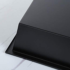 DecoMust 13.5“ X 13.5” (Inner size 12X12") Stainless Steel Shower Niche Modern and Elegant Design, Easy to Install, Perfect for Shampoo and Soap Storage (Matte Black)