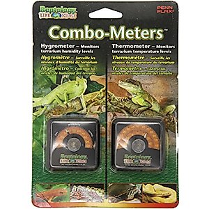 Penn-Plax Reptology Reptile Hygrometer Humidity and Temperature Sensor Gauges | Maintain a Healthy Environment for Your Pets