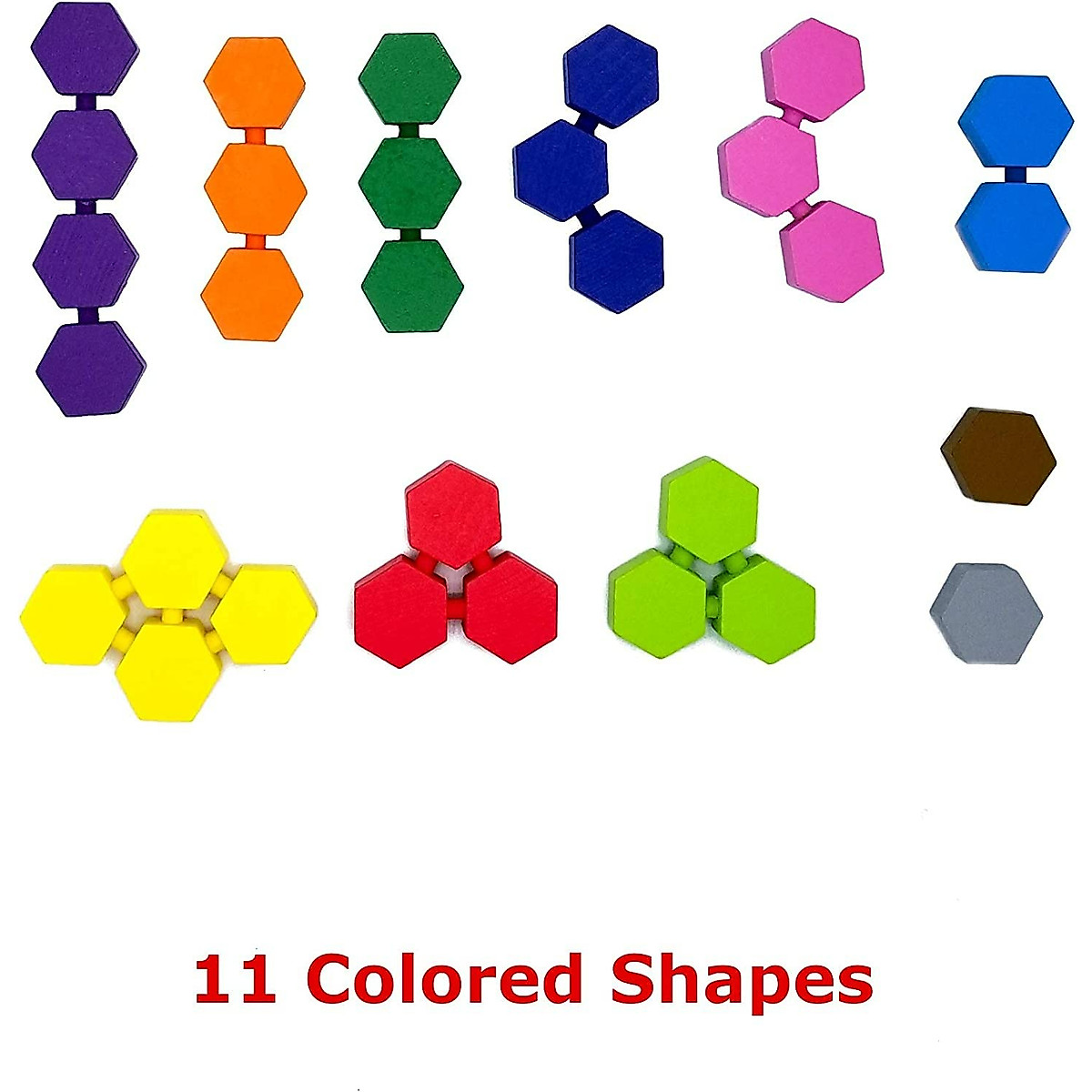 Bee Genius - Award Winner Puzzle Family Board Game for Ages 3+ Kids. 46,656 Possible Solutions to Help The Queen Bee & Worker Bees Build Their Honeycomb by Filling in Colored Shapes!