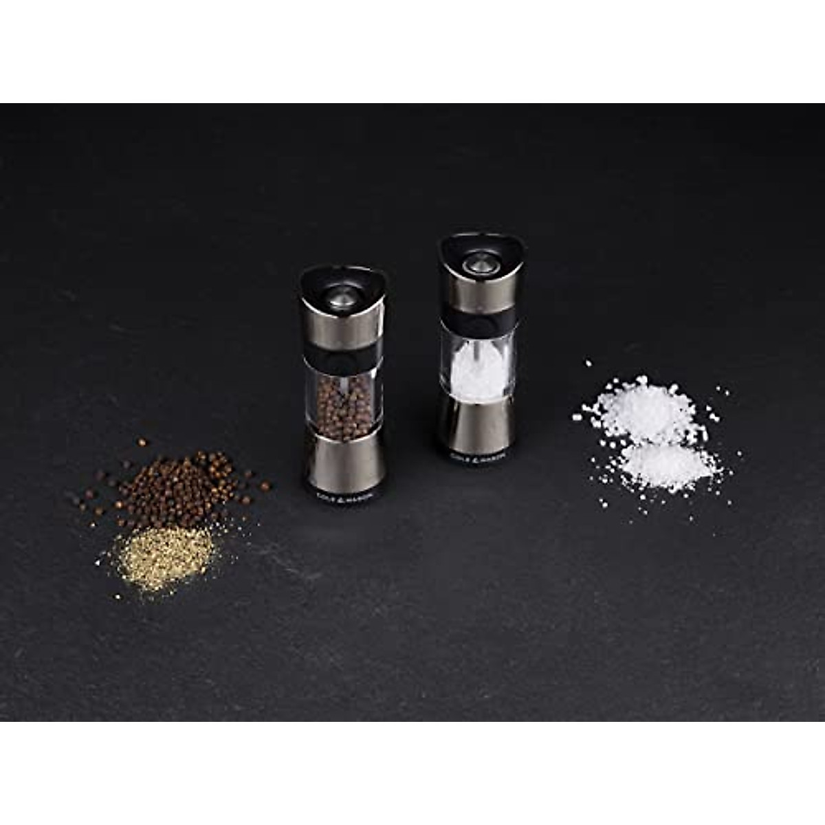 Cole & Mason Precision Horsham Inverta Salt and Pepper Mill Gift Set, Chrome, 15 cm