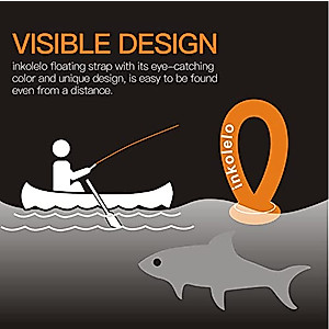 inkolelo Waterproof Phone case Floating Wrist Strap -Bright Orange