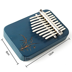 Kalimba Thumb Piano 10 Keys Musical Instruments, Portable Mahogany Wood Finger Piano Gifts For Adults & Kids,Mini Kalimba Keyboard Percussion Instrument Music Gifts for Beginners