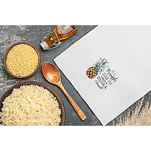 Be a Pineapple Stand Tall Wear a Crown and Be Sweet Kitchen Towels Dishcloths 24"x16",Summer Fruit Pineapple Dish Towels Bath Towels Hand Towels,Gifts For Girls Women Sister Daughter Pineapple Lover