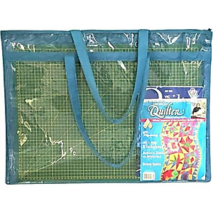 Yazzii Cutting Mat Carry Bag - 18" x 24" Portable Quilting Project Tote Bag Royal Blue