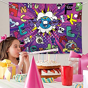 Alphabet Party Backdrop, Alphabet Birthday Party Decorations, Alphabet Birthday Banner, Alphabet Birthday Party Supplies, Alphabet Photo Backdrop, Alphabet Birthday Favors, Alphabet Decoration for Kid