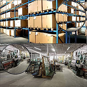 Convex Mirror Concave Mirror 9"(22cm) Corner Mirror Blind Spot Office, Driveway, Offices, Stores Traffic Safety Mirror Adjustable Fixing Bracket Cubicle Mirror Convex