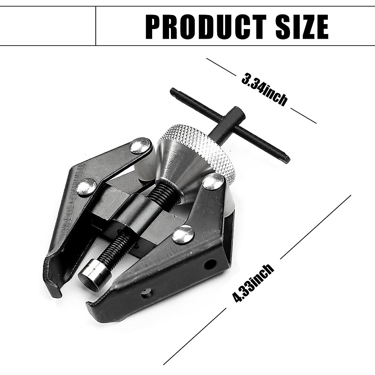 ZBGUN 1 PC Car Wiper Puller, Fixed Ball-Type Windshield Wiper Arm Deletion Special Tool, Universal Auxiliary Repair Accessories, Product Compatible with Cars, Trucks, Vans, SUVs, Trailers (Black)