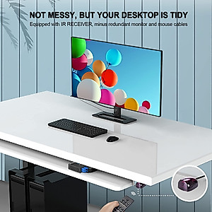 USB 3.0 KVM Switch HDMI 4 Computer 1 Monitor 4K 60Hz SPDIF L/R Extractor- USB Switch for Keyboard Mouse Printer Mac Windows 4 Port HDMI Switch 4x1 1080p 120Hz 144Hz HDCP Pass, IR Remote Ext. Mic