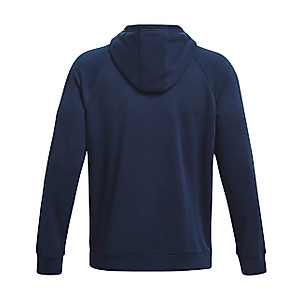Under Armour Men's UA Rival Fleece Full Zip Hoodie (as1, alpha, 5x_l, regular, regular, Academy/White-408, 5X-Large)