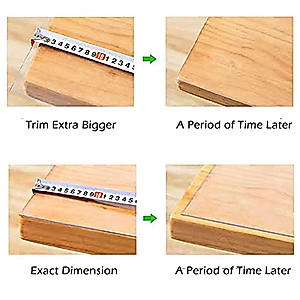 VALLEY TREE 24 x 48 Inch Clear Table Cover Protector,1.5mm Thick PVC Plastic Desk Mat, Tablecloth Clear Desk Protector, Waterproof Table Pad Mat for Dining Table Office Desk