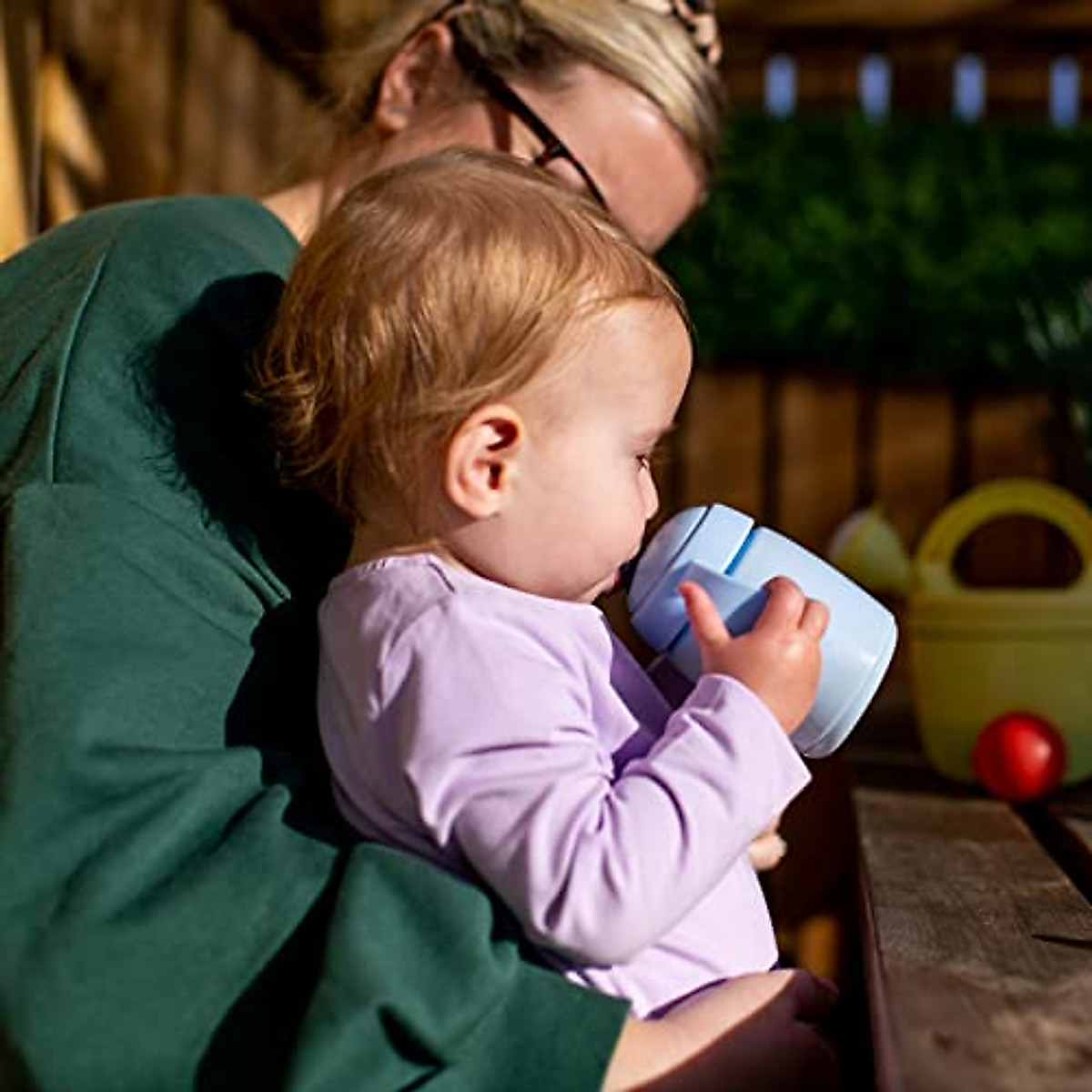 Tommee Tippee Superstar Trainer Sippy Cup for Toddlers, INTELLIVALVE 100% Leak-Proof & Shake-Proof | Antimicrobial Technology (10oz, 6+ Months, 1 Count), Blue