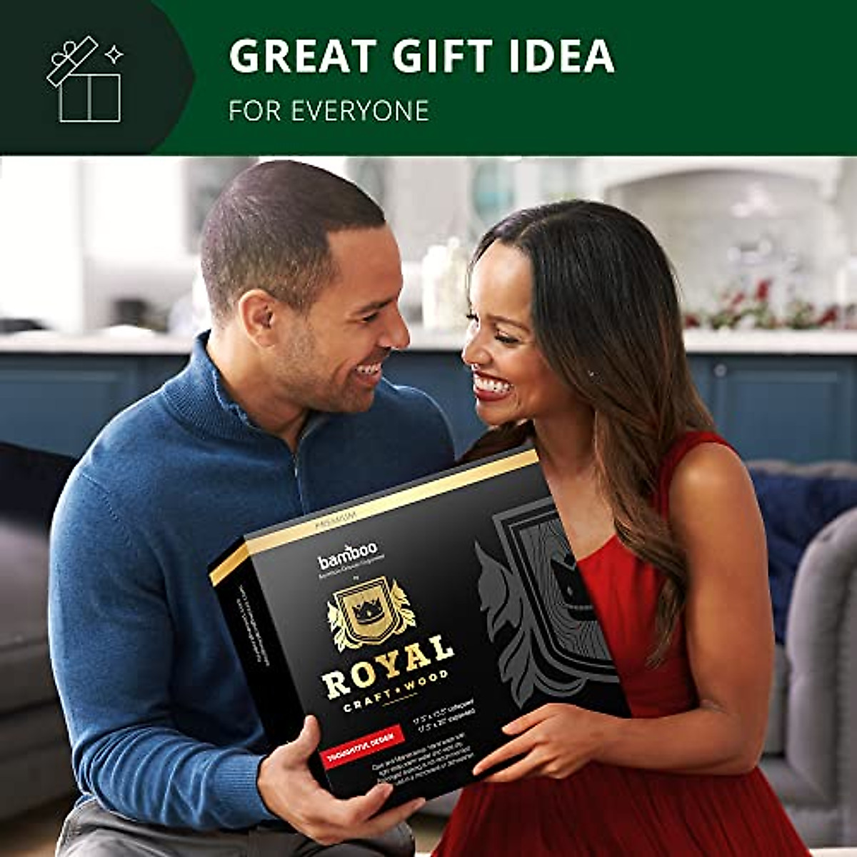 ROYAL CRAFT WOOD Luxury Bamboo Kitchen Drawer Organizer - Expandable Utensil Organizer for Drawer - Utensil and Silverware Holder and Cutlery Tray (Natural, 19.6"x17")