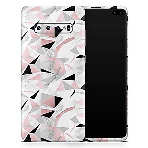 DesignSkinz Karamfila Marble & Rose Gold v7 Protective Vinyl Decal Wrap Skin Cover Compatible with The Samsung Galaxy S20 (Screen Trim & Back Glass Skin)