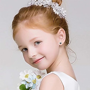 925 Sterling Silver Paw Earrings for Women - Cute Tiny Jewelry Black Enamel Puppy Dog and Cat Paw Print Stud Earrings for Pet Lovers