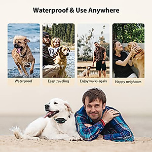 GHORA RS1 Dog Training Collar w/Remote 1200Ft Control Range, Dog Shock Collar 3 Modes, Beep, Vibration and Shock,Rechargeable Waterproof Trainer E-Collar,for Small Medium Large Dogs(8-150lbs)