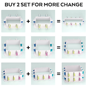 Nicpro Adjustable Molds Housing for Silicone Mold Making, Reusable Plastic Housing Frame Mold Making Silicone Rubber, for DIY Resin Molds, Soap Molds, Candle Molds with Binder Clips, Double-Sided Tape