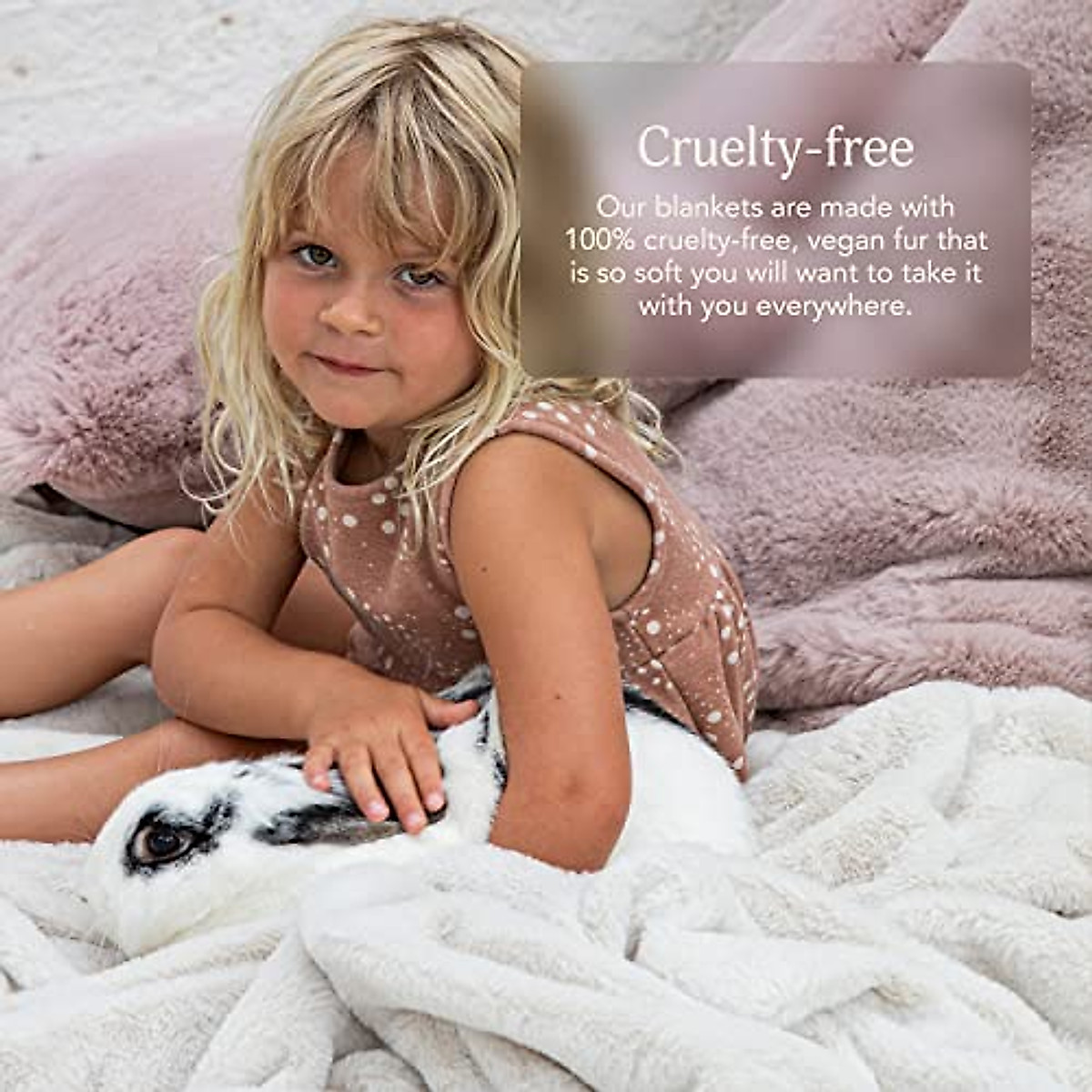 UnHide Cuddle Puddle - Faux Fur Blanket - Oversized, Lightweight, Extra Soft Blanket - Machine Washable - Add a Layer of Softness to Any Bed or Couch - 100” x 100” - Silver Fox
