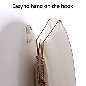 EEEKit Dish Display Plate Hangers, 10-Pack 10 Inch Wall Plate Spring Hook Holder Hanging Wire for The Wall Home Decoration Accessory 8/10/12Inch
