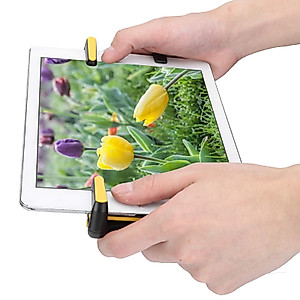 Bindpo Tablet PC Gamepad, Continuous Shooting Gamepad Comprehensive Protection Four Fingers Game Joystick Shooter Gamepad,for Android SystemiOS System(Yellow)
