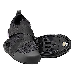 SHIMANO SH-IC100 High Performance Indoor Cycling Shoe, Black, 11-11.5 Women / 9.5-10 Men (EU 44)