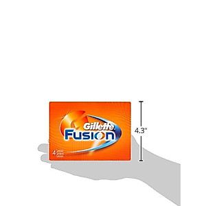 Gillette Fusion Men's Manual Razor Refills, 4 Count