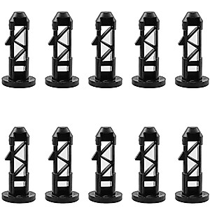 Wheelie Bin Lid Hinge Pin TAODAN 10PCS 65x32mm Black Plastic Wheelie Bin Lid Hinge Pin for 50/120/240L Household and Commercial Wheelie Trash Bins