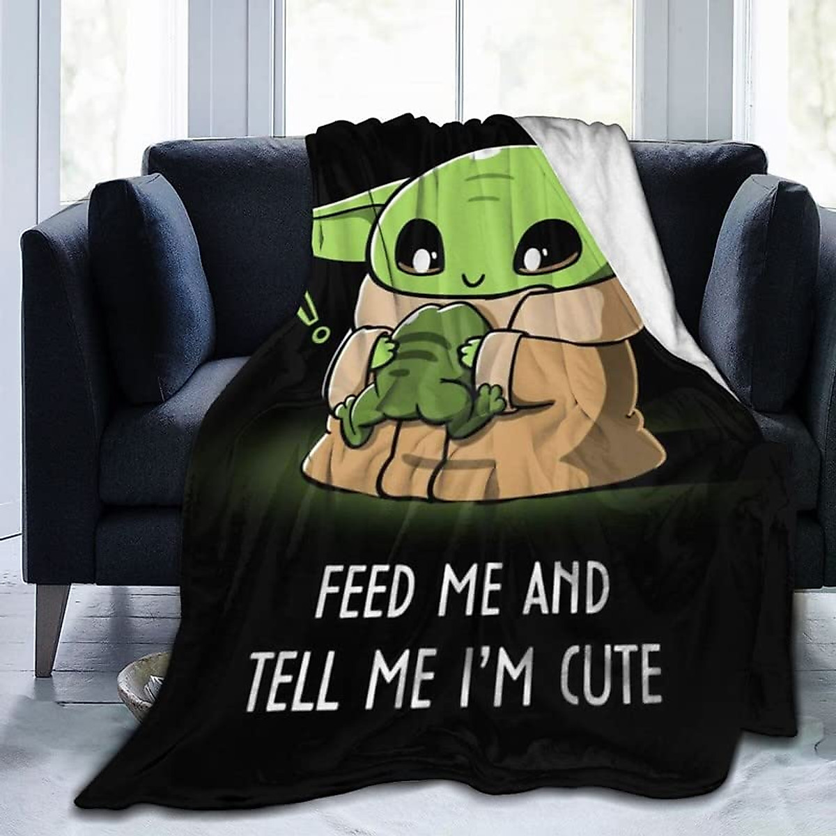 Bed Throws Blanket Ultra-Soft Micro Fleece Blanket Throw All Seasons for Kids Adults  Warm Throw Blanket for Nap (50in×40in)