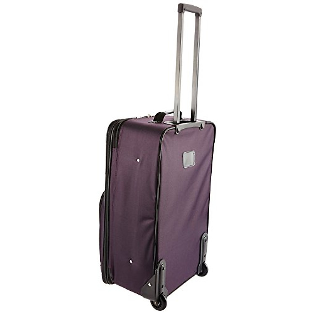 Rockland Fashion Expandable Softside Upright Luggage Set, Purple, 2-Piece (14/19)