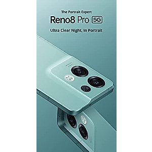 OPPO Reno 8 Pro 5G Dual 256GB 12GB RAM Factory Unlocked (GSM Only | No CDMA - not Compatible with Verizon/Sprint) - Green