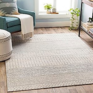 Artistic Weavers Hana Modern Moroccan Area Rug,6'7" x 9'6",Silver Grey
