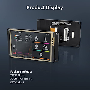BIGTREETECH TFT35 SPI V2.1 Touch Screen Display 3.5 Inches Smart Controller Panel Use with CB1 + BTT Manta E3EZ / Manta M8P / Manta M4P / Manta M5P to Run Klipper