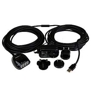 StarTech.com 15m USB 2.0 Active Cable with 4 Port Hub - Long USB Cable with 4 port USB Hub - USB A (M) to 4x USB A (F) - 15m, 50 ft Black, TAA (USB2EXT4P15M)