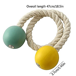 BAMFY 2 Pcs Magnetic Curtain Tiebacks Handmade Rope Holdback Curtain Tie Backs for Living Room, Kitchen, Dining Room, Outdoor, Bedroom, Bathroom (Color : B)