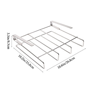 UPKOCH Stainless Steel Hanging Chopping Board Rack, Silver, 15 x 15 x 1.5 in