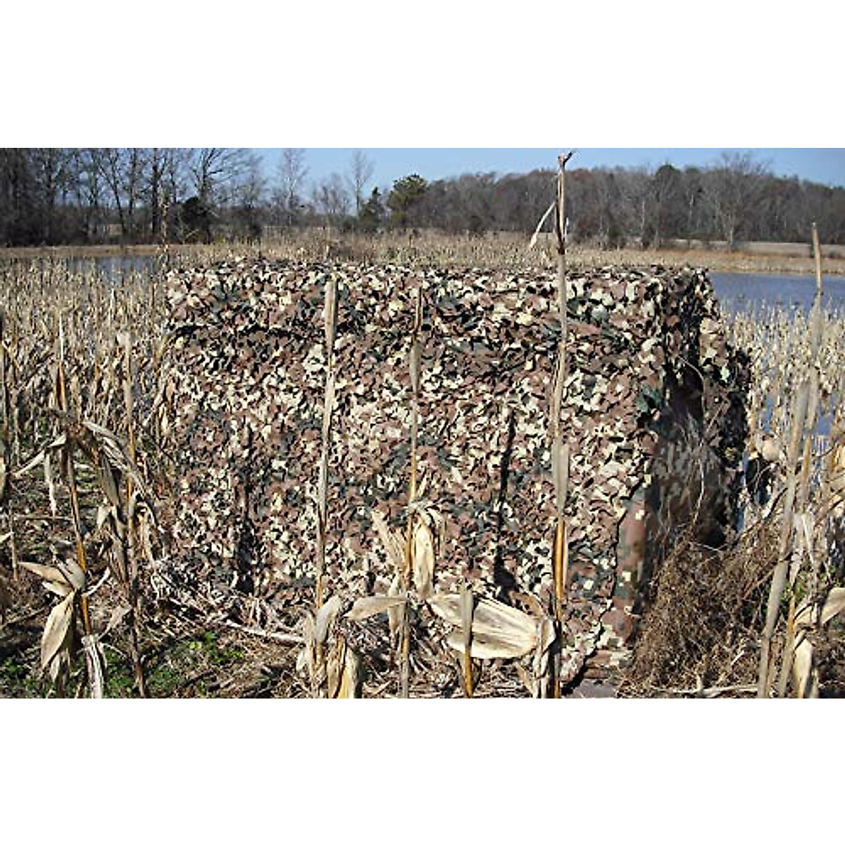 CamoSystems Specialist Series Camouflage Ultra-Lite, Military & Bulk Netting, Mesh Netting Optional, Large, 7'10" x 19'8", Woodland