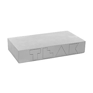Teak Tuning Monument Series Concrete Fingerboard Obstacle, Big Slab Manual Pad - 5.5" Wide, 3" Long, 1" Tall - Ultra Premium, Super Durable Polymer Modified Concrete - Sterling Gray Colorway