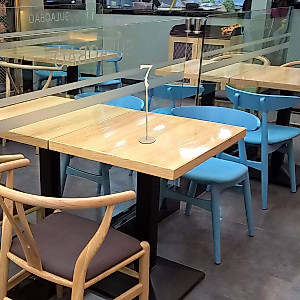 Amosfun Wooden Table Numbers 1-10 Wedding Table Numbers with Holder Base Suitable for Wedding, Party, Events or Catering Decoration