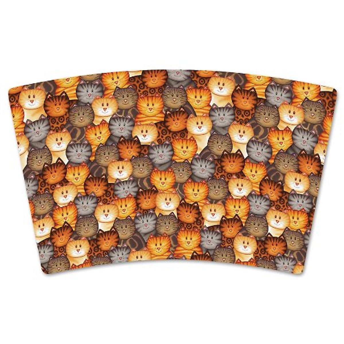 Mugzie Cat Faces Travel Mug with Insulated Wetsuit Cover, 16 oz, Black