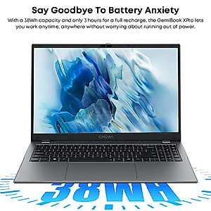 CHUWI Windows 11 Laptop with 8GB RAM 256GB SSD, 14 inch 2K IPS Display, Intel N5100 Quad core Processor, WiFi 6, Backlit Keyboard, USB-C, Ultra Thin and Light Notebook Computer (GemiBook Pro)