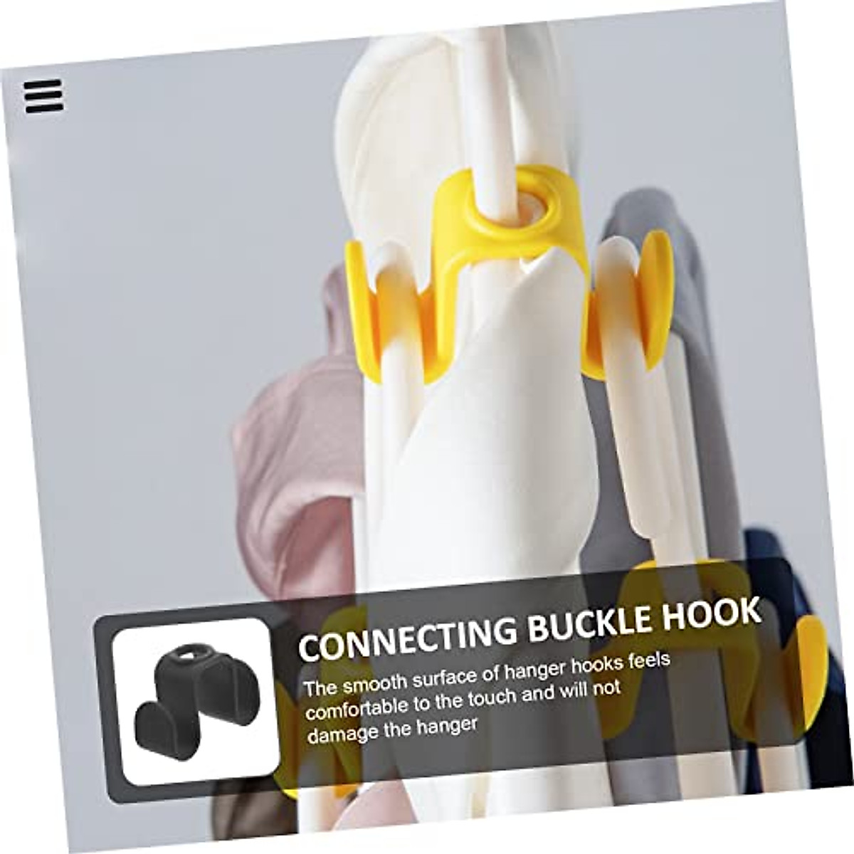 DOITOOL 20pcs Double Sided Hanger Hook Hangers for Clothes Metal s Hooks Cabinet Hook Hanger Extender Clips Connecting Buckle Hook Space Saving Clothes Hooks Metal Hanger Connector Hooks