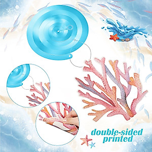 Colarr 54 Pieces Ocean Sea Party Hanging Decorations Ocean Party Hanging Swirls Ocean Animals Themed Party Supplies ocean sea Birthday Party Ceiling Decor Sea Animals Turtle Baby Shower Decor