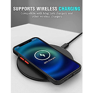 SUBESKING for iPhone 12 Mini Butterfly Case,Translucent Matte Soft TPU Bumper Case Cute Animal Print Pattern Design Women Girls Teen, Hard PC Back Clear Protective Phone Cover 5.4 Inch Black