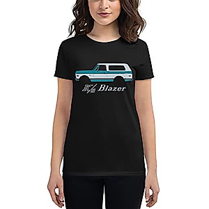 1971 Chevy K5 Blazer CST Vintage Truck Owner Women's Short Sleeve t-Shirt Black