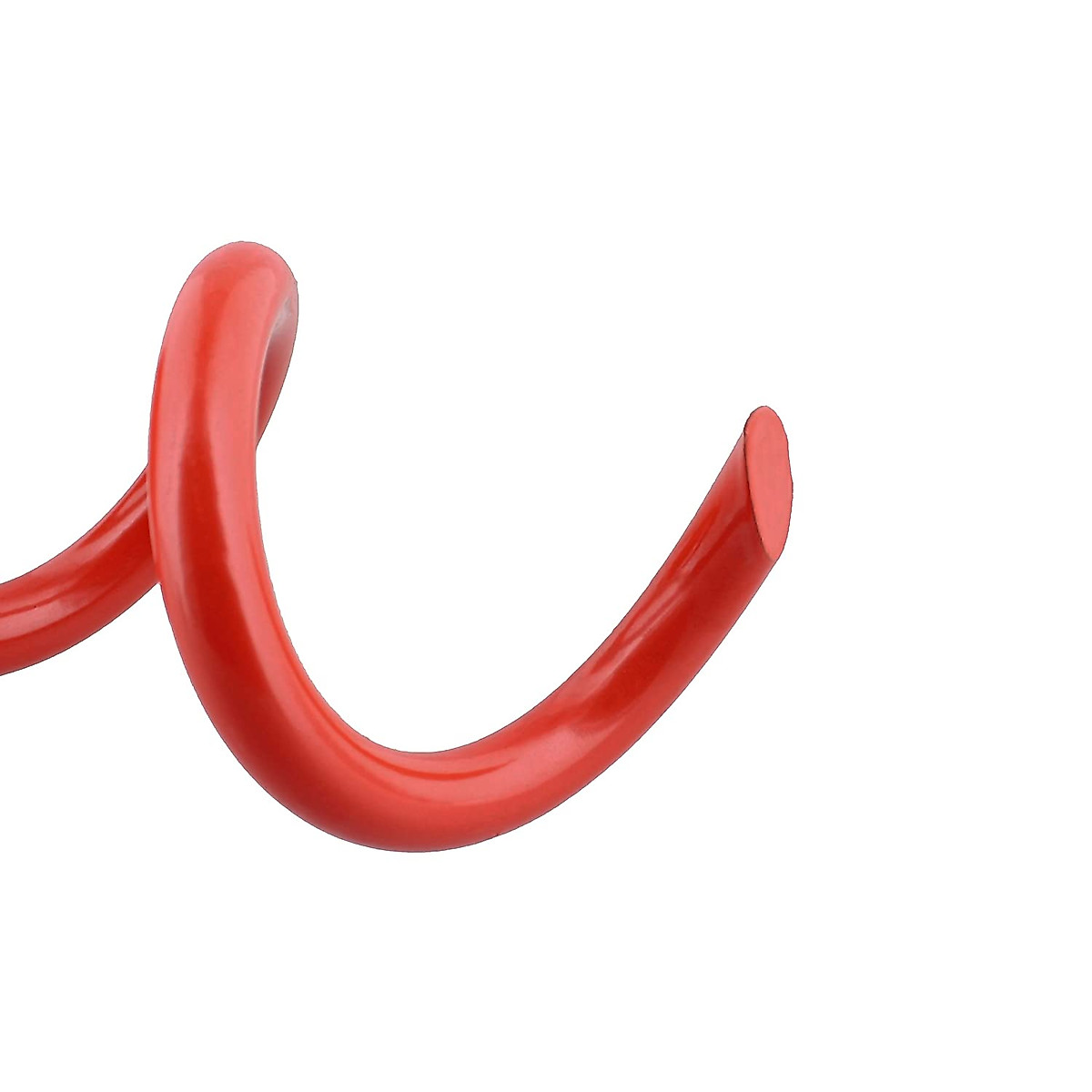 7Penn Spiral Ground Anchors - 10 Inch Red Tent Stakes Heavy Duty Ground Screw Anchor Twist Stakes, 4 Pack